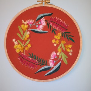 Australian Natives Wreath PDF Embroidery Pattern by Lily | Etsy
