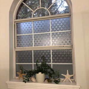 Privacy Window Film Stained Glass Window Film Non-adhesive Frosted ...