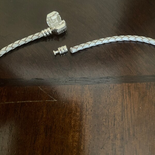 Pandora Black Braided Leather Bracelet for Pandora Charms With Sterling ...