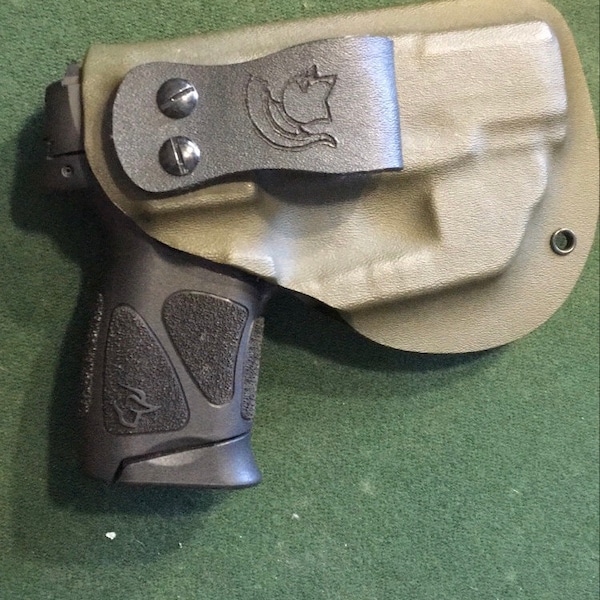 Taurus G3C Custom Kydex Holster With Viridian Laser Black Carbon Fiber ...