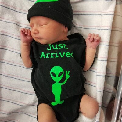 Alien ONESIE® / Roswell Alien Infant Creeper/ TWO Piece - Etsy