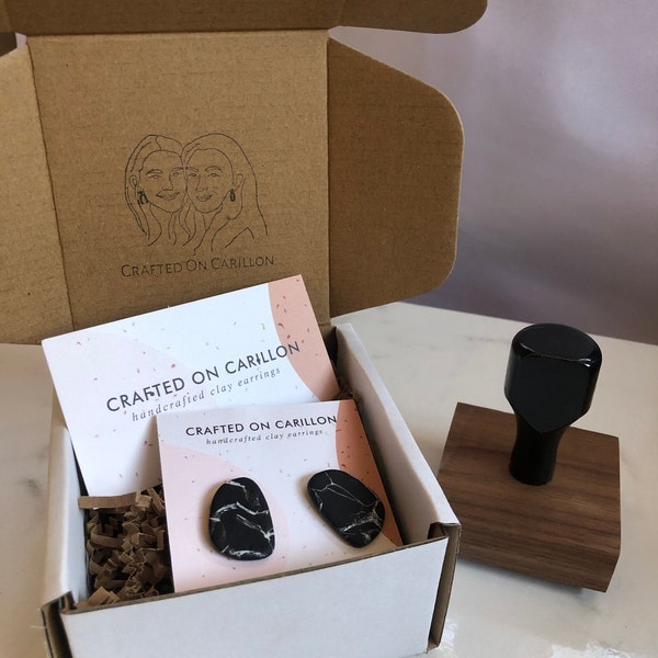 Custom Logo Stamp for Small Business Packaging, High Quality Rubber ...