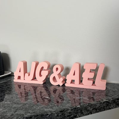 6,5 Hollow Fillable Letter Freestanding Empty Letter Box Self Standing ...