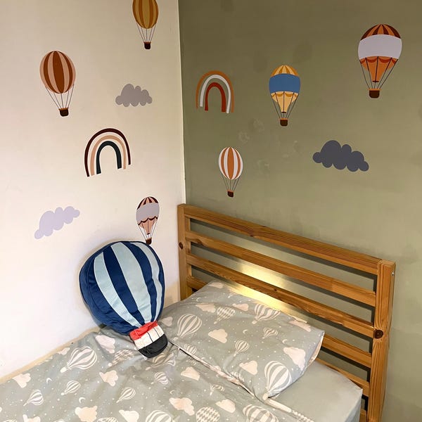 Blue Heart Wall Sticker Blue Wall Sticker Blue Nursery Wall Decal ...