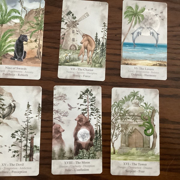 Christmas Tarot Deck. Vintage Tarot Cards - Etsy