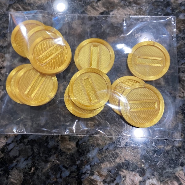 Replica / Mario Gold Coin - Double Sided - Etsy