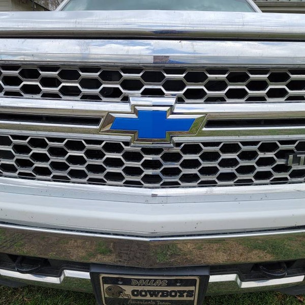 Chevy Bowtie Emblem Overlay 5"x12" Rectangle Cover Decal, 2 Sheets for ...