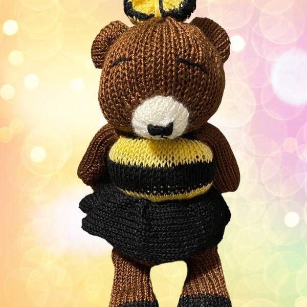 Ladybug & Honeybee Bear Knitting Machine Pattern PDF ONLY Addi Sentro - Etsy