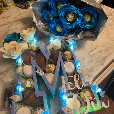 Letter M Box,caja Mom, Mom Box, Letra M Varsity, Días De Las Madre Caja ...