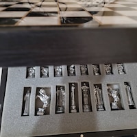 Viking Chess Set With Chessboard Warrior Chess Set Scandinavian Chess ...