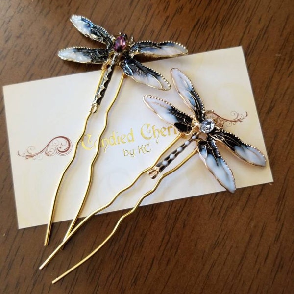 Botanical Inspired Black Scorpion Hair Pin-vintage Neo Victorian Zodiac ...