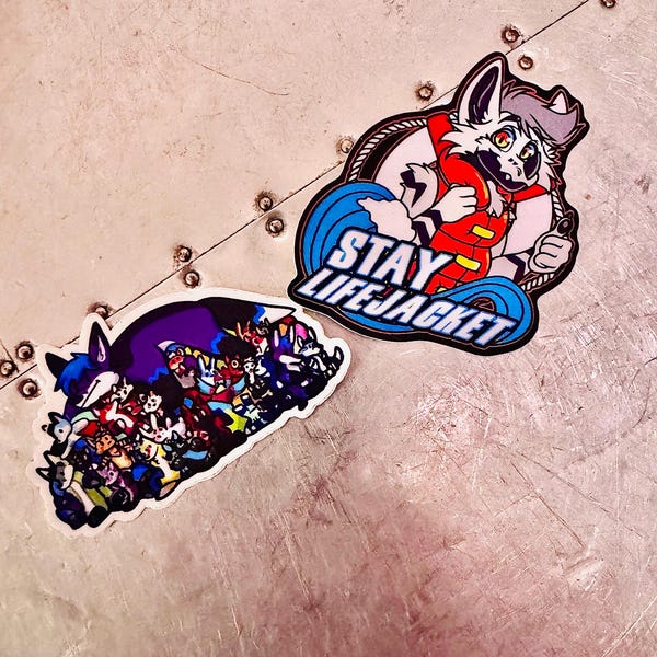 Stay Life Jacket Sticker - Etsy