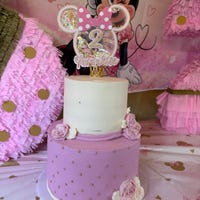 Winter Minnie Mouse Inspired Personalizable Cake Topper and 3D Number - Etsy