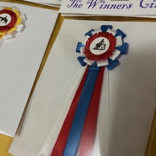 Deluxe Grand and Reserve Champion Model Horse Show Ribbons for 1:9 ...