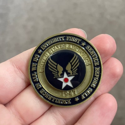 Air Force Airman Award Aim High ... Fly Fight Win Military Challenge ...