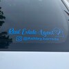 Real Estate Agent Decal Personalized | Window Decal | Marketing Sticker ...