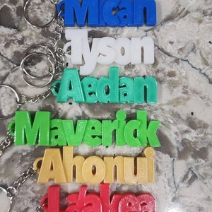 Unique 3D Keychain With Personalized Name Customized Keyring for Bags ...