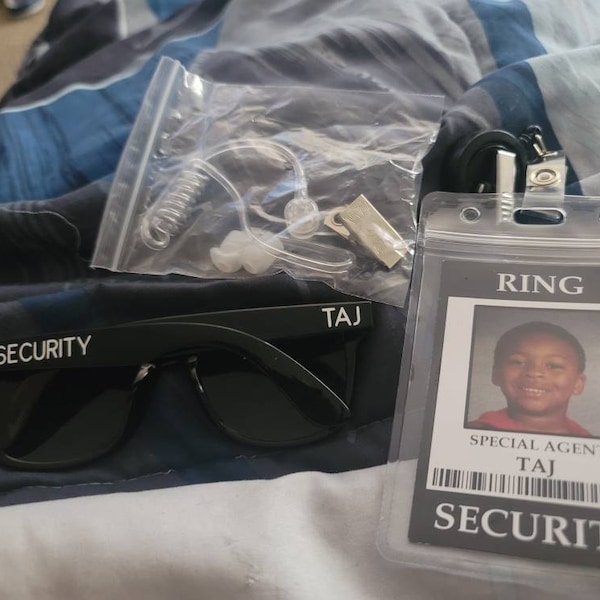 ID Badge - Ring Security Badge - Ring Bearer ID Badge With Additional ...