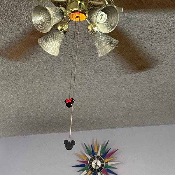 Mickey Mouse Ceiling Fan Pull | Disney Bedroom | Disney Home Decor - Etsy