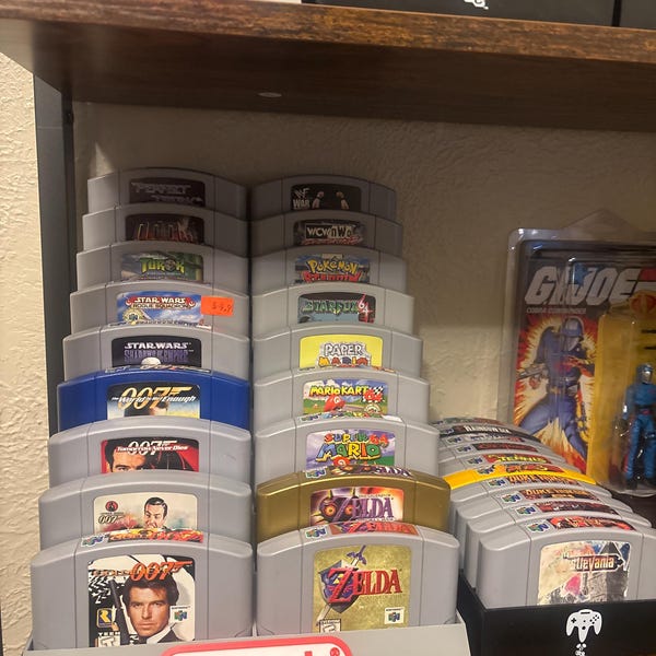 Nintendo 64, N64 18 Cartridge Display Stand, 3D Printed - Etsy
