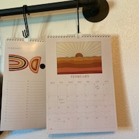 Abstract Rainbow Perpetual Calendar Birthday Calendar Wall Calendar ...