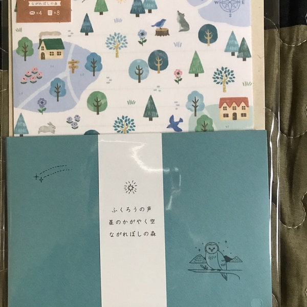 Forest Letter Writing Paper Set, Letter Sheets With Envelopes, Spring ...