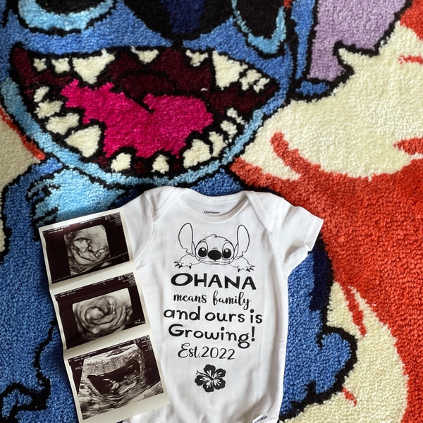 Disney Pregnancy Announcement / Lilo & Stitch / Baby Coming Soon ...