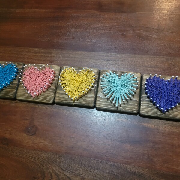 DIY 4x4" Heart String Art Kit - Etsy