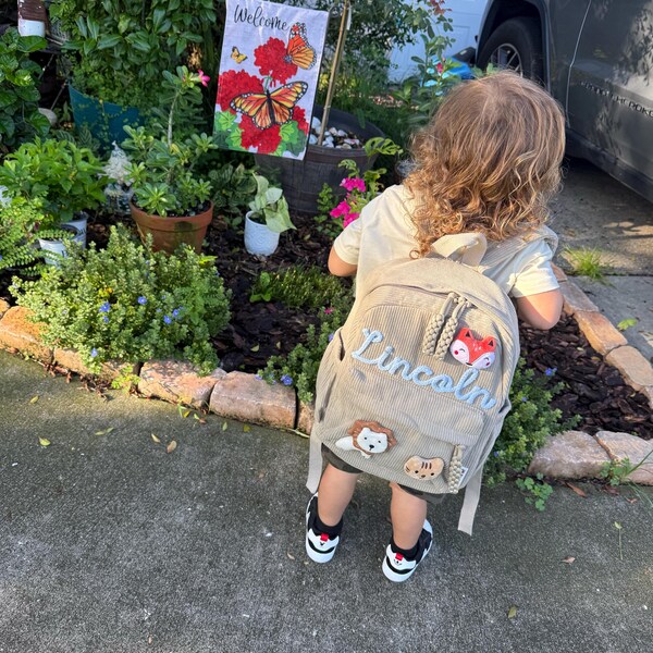 Personalized Toddler Backpack, Custom Toddler Bag, Kids Backpack With ...