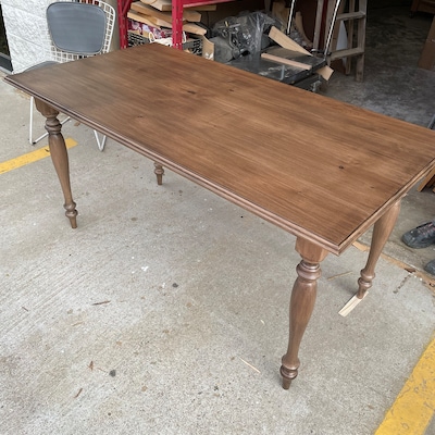 Turned Table Legs, Set of 4, Table Legs Wood, Dining Table Legs, Mid ...