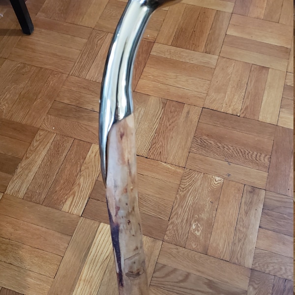 TWO (2) Hames Solid Brass Walking Stick Cane Handle Traditional 8" Long ...