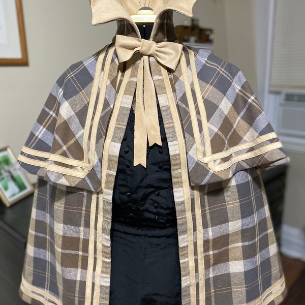 1898 Victorian Cape & Mantle Sewing Pattern With Soutache - Etsy