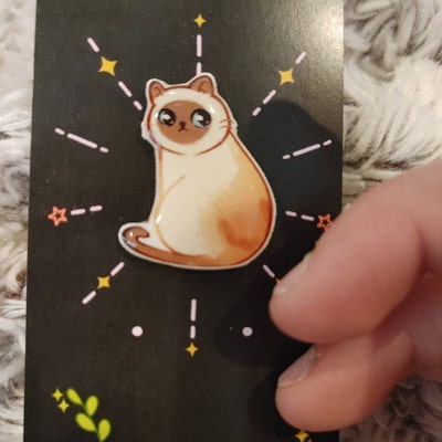 Siamese Cat Pin Enamel Pins Cute Pins Cat Pins Kawaii Pins Pins for ...