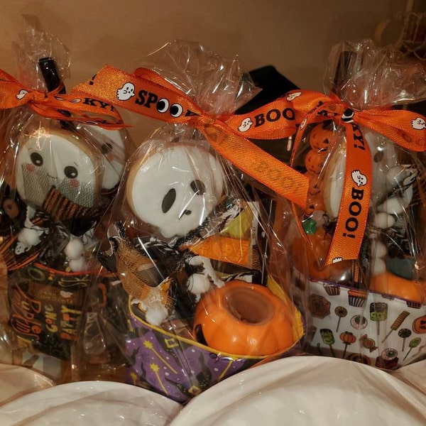 MINI Halloween Basket Bag Bin, Party Favor, Hostess Gift, Pumpkin ...