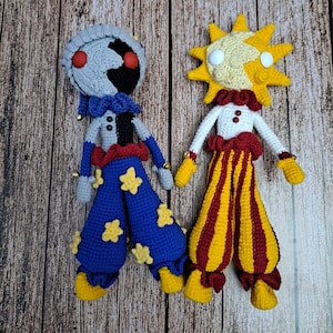 CROCHET PATTERN: Sun and Moon Dolls - Etsy