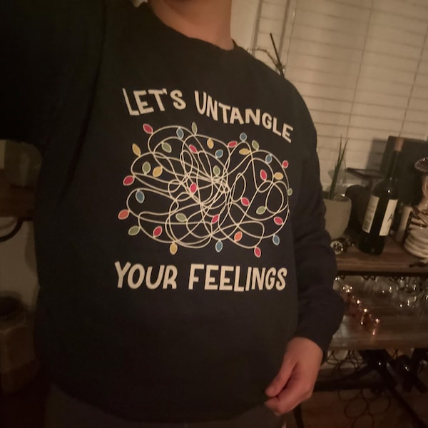 Let's Untangle Your Feelings Sweatshirt, School Counselor Christmas ...