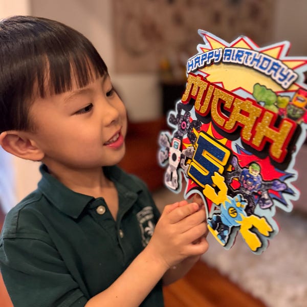 Akedo Warriors Cake Topper Birthday Pick Your Fav Characters - Etsy