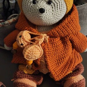 Pattern Crochet Clothes for Teddy Bear. - Etsy