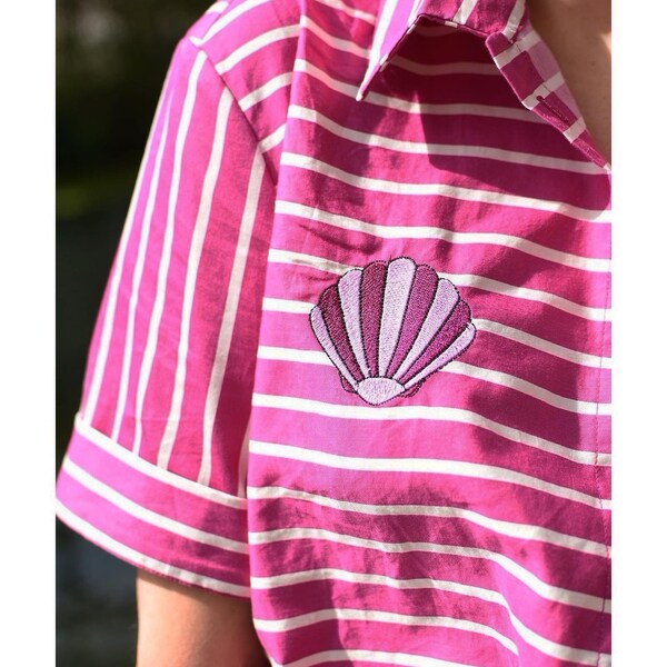 Seashell Embroidery Design, Ocean Embroidery Design, Seashell Machine ...