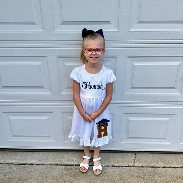 Kindergarten Graduation Dress, Girls Graduation Dress, Toddler Girls ...