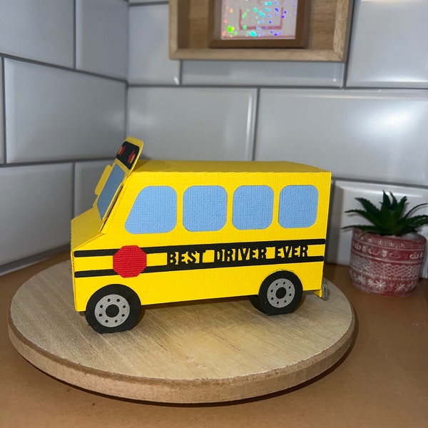 School Bus Gift Card Holder Box for Teacher Appreciation, Back-to ...