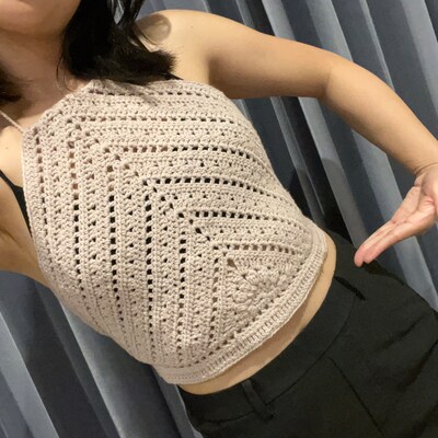 Beginner Friendly CROCHET PATTERN Deep-v Cami Top Pattern Crochet PDF ...