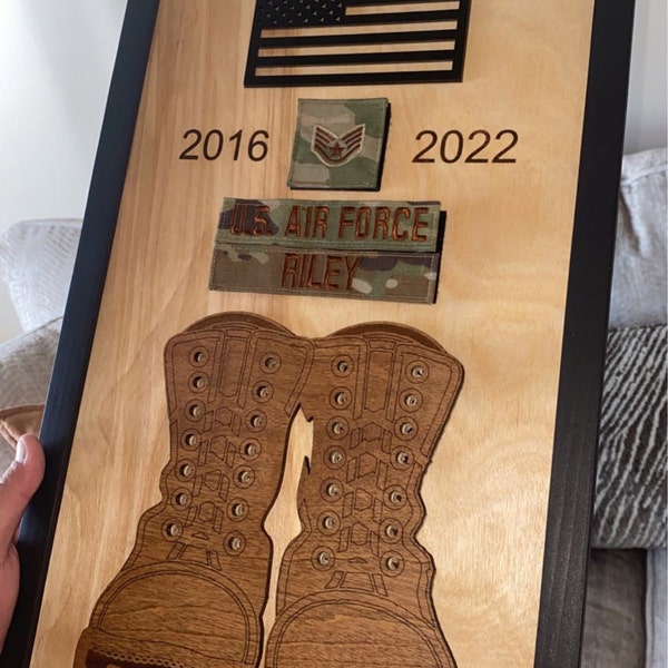 Airborne 3D Graduation/ Promotion/ Army Gift, Name Tapes Not Included ...