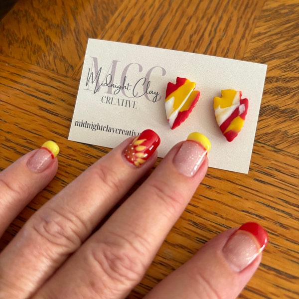 Checkered Smiley Face Arch Earrings - Etsy