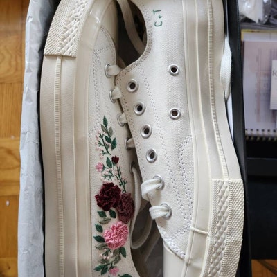 Custom Embroidered Converse High Tops/ Custom Converse Chuck Taylor ...