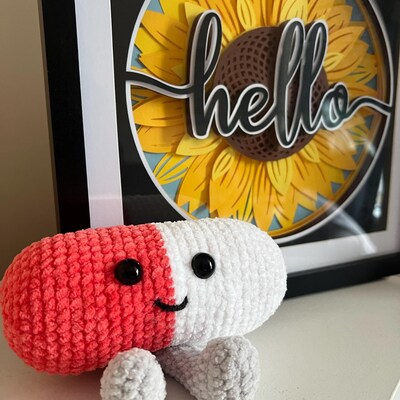 PATTERN ONLY Piper the Pill Pal Crochet Amigurumi English Pattern US ...