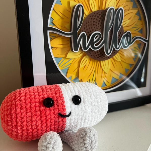 Piper the Pill Pal Crochet Amigurumi English Pattern US Terminology ...