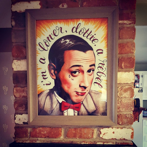 Loner, Rebel (18x24 Signed Pee-wee Poster Print) - Etsy