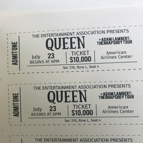 Event Ticket Printables, Editable Event Tickets, Event Ticket Template ...