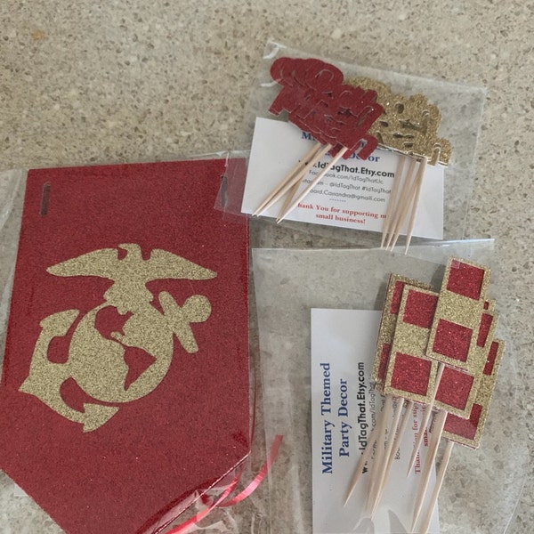 USMC Banner - Etsy